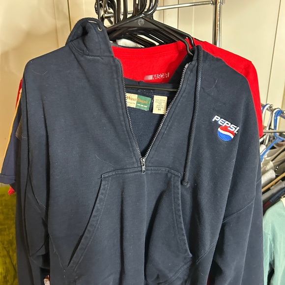 Pepsi | Jackets & Coats | Vintage Pepsi Dark Blue Wearguard Jacket ...